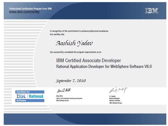 CERTIFICATES :: Aashishyadav